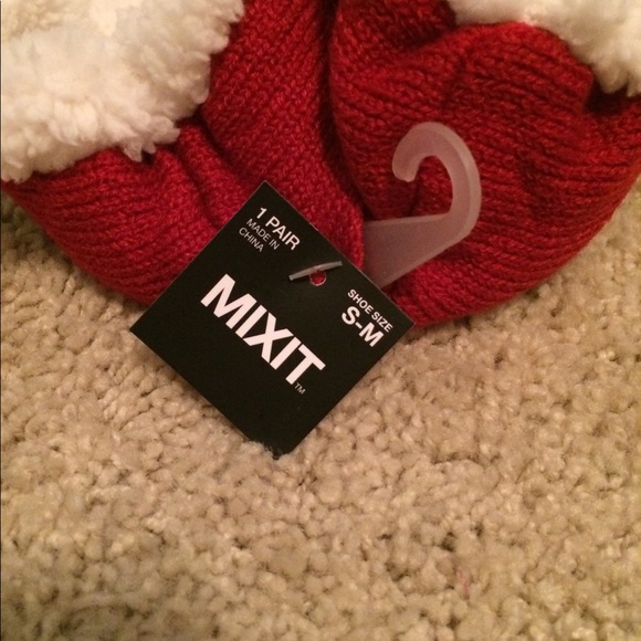 Mixit | Shoes | Red Mixit Slipper Socks Nwt | Poshmark